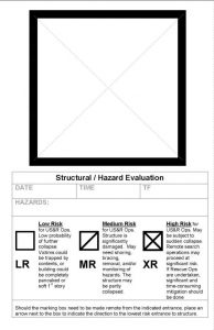 FEMA Structural Hazard Assessment Sticker