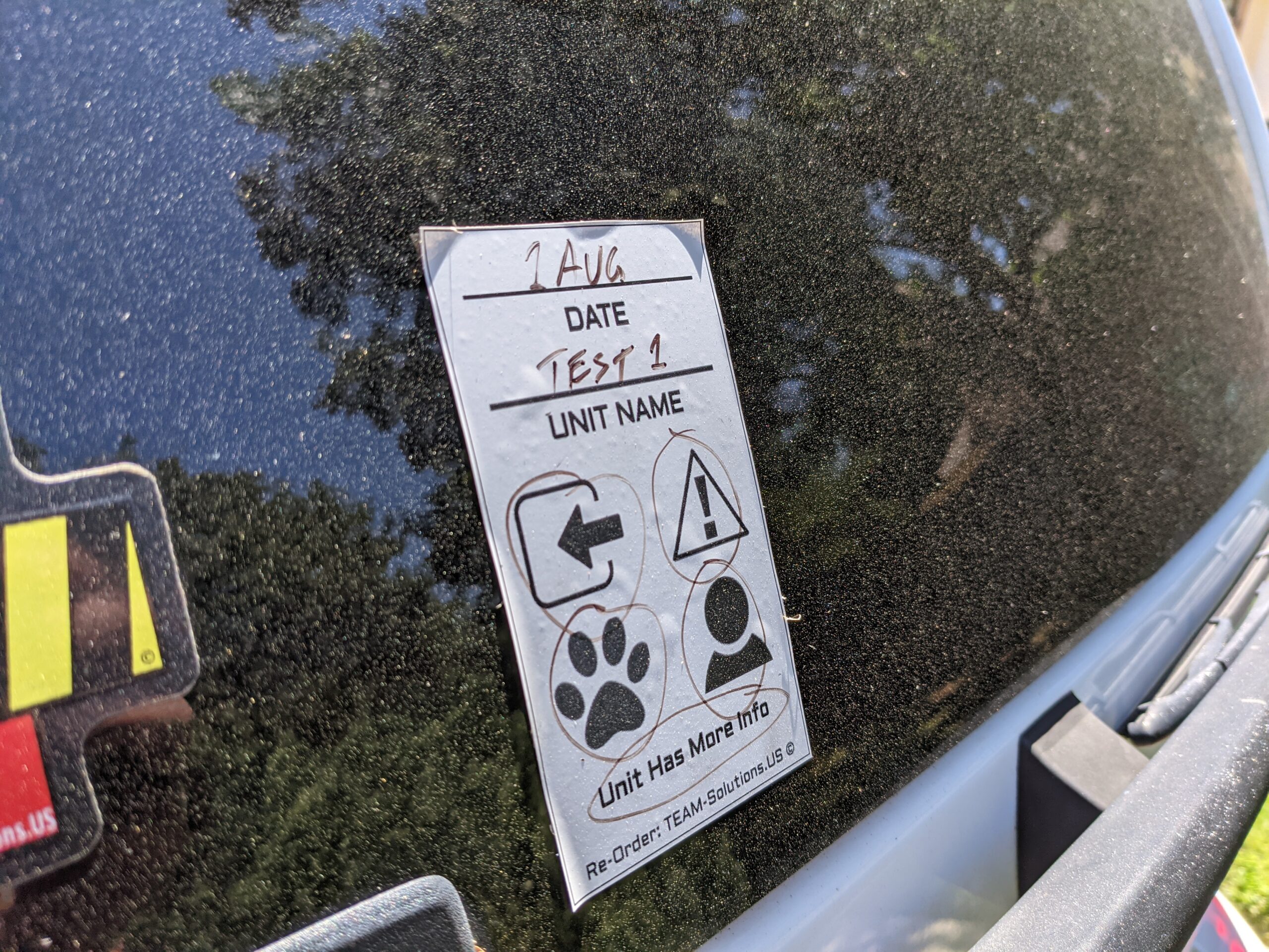 TEAM Solutions Flood Search Sticker